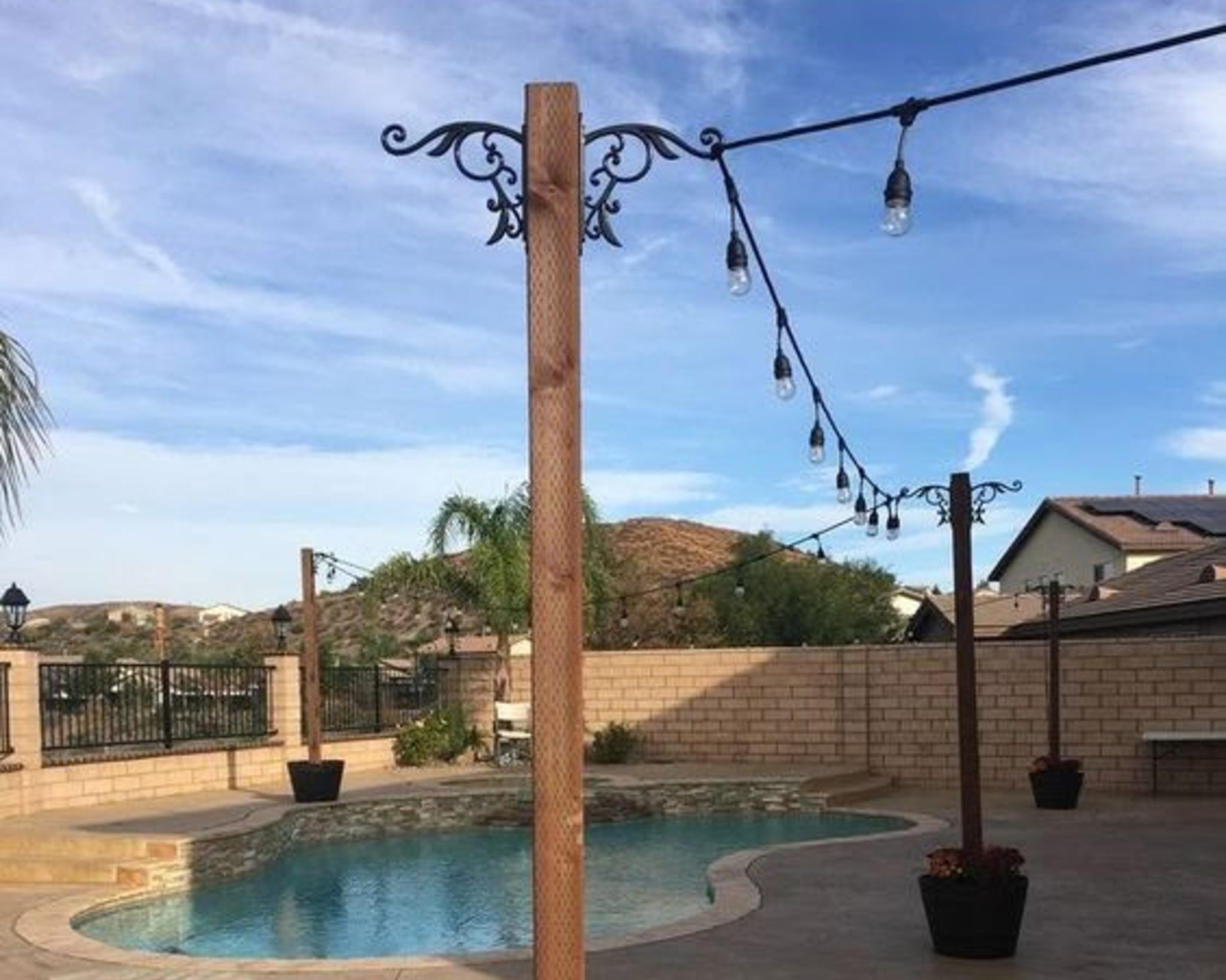 How to Hang Outdoor String Lights over Pools? - LightscapesTech
